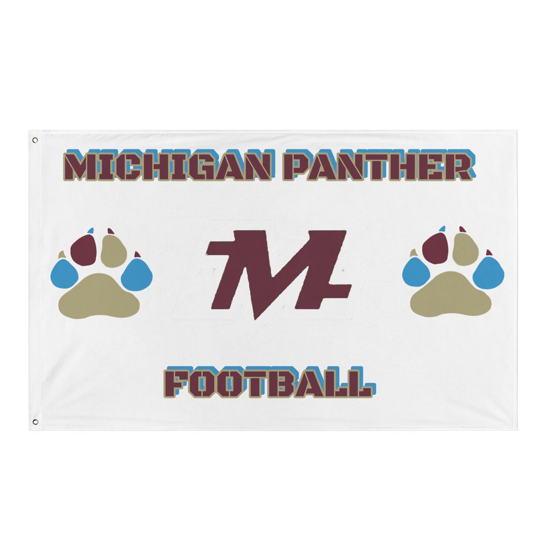 Michigan Panther Themed Flag - Etsy