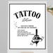 Temporary Tattoo Station Sign Template for Wedding - Etsy