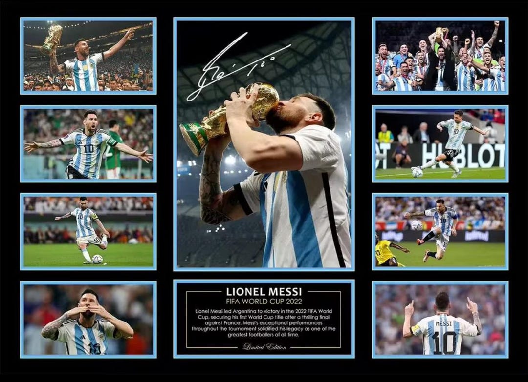 Lionel Messi Signed Poster - Etsy