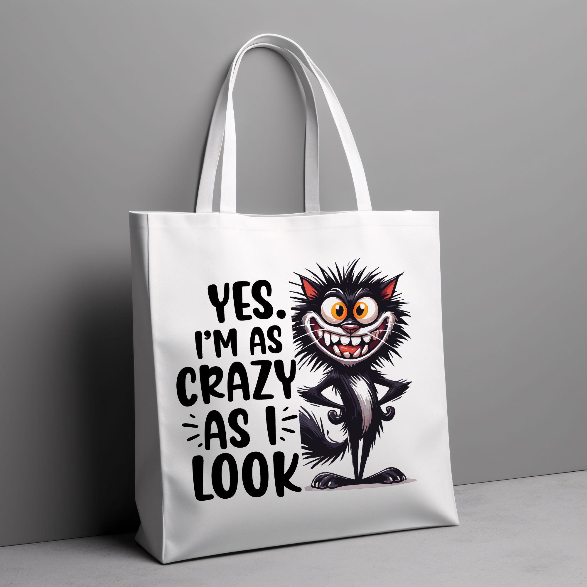 Funny Sarcastic Tote Bag PNG Bundle: 40 Unique Designs (digital ...