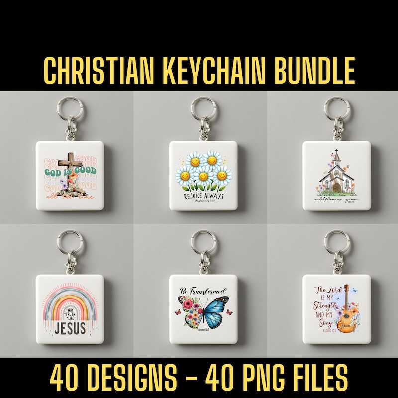 Wood Key Chain Scripture - Etsy