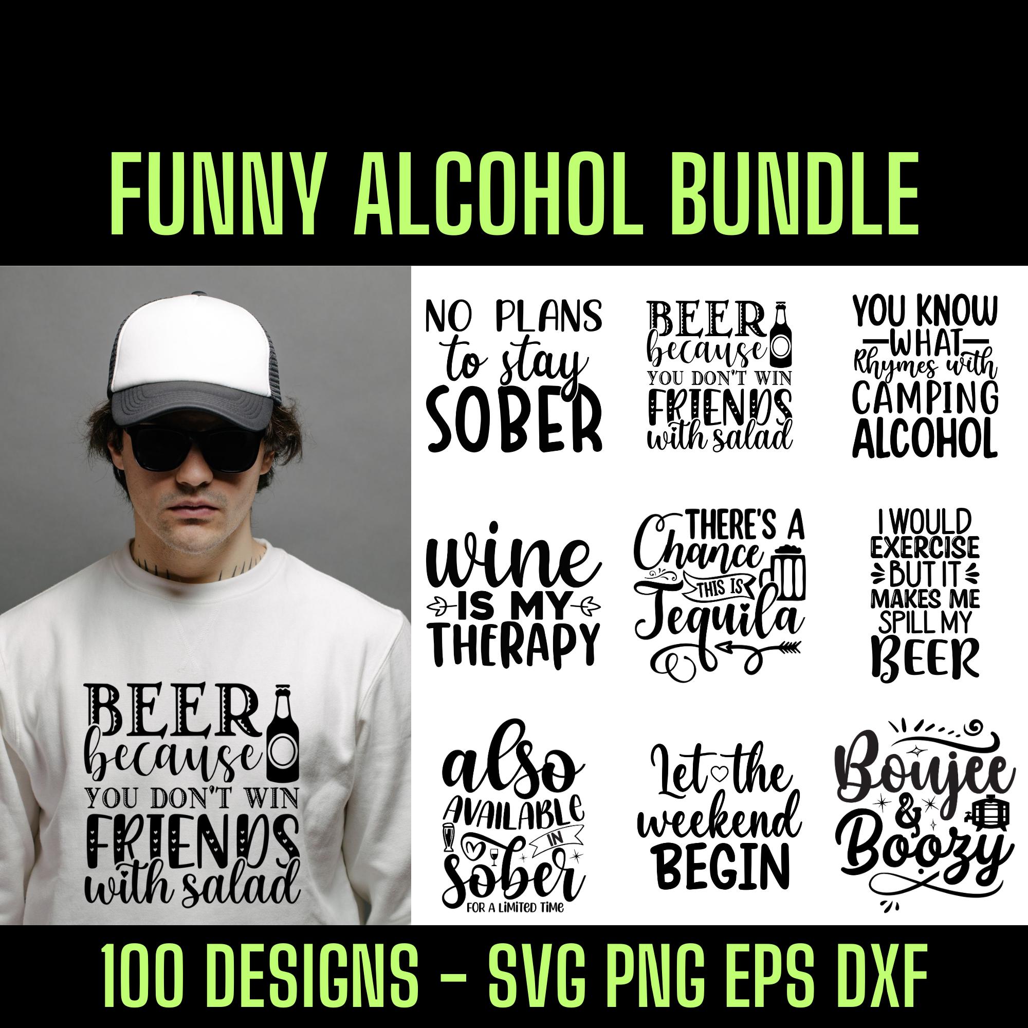 Funny Alcohol Svg, Alcohol Drink Svg, Funny Alcohol Quotes Bundle, 500 ...