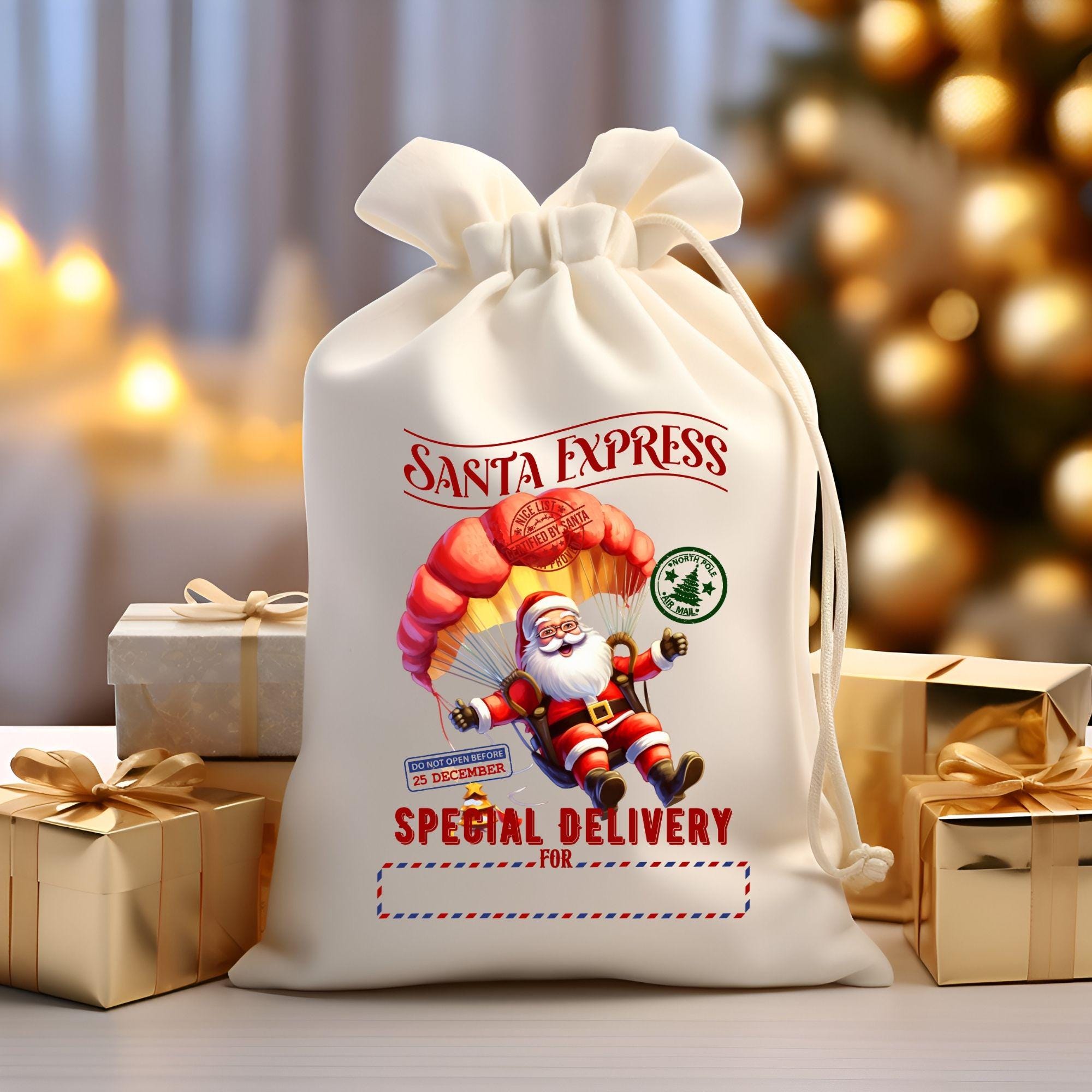 Christmas Santa Sack PNG Bundle: 100 Sublimation Designs (digital ...