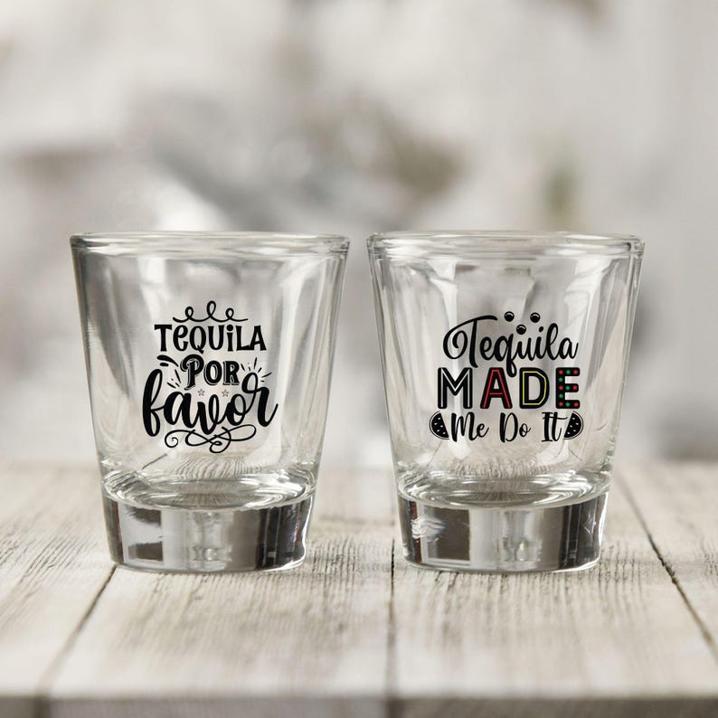 Funny Shot Glass Sayings Bundle, Tequila Designs (svg, Png, Eps, Dxf ...