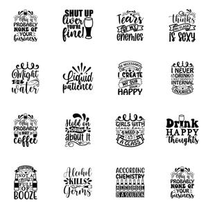 Flask Sayings Svg Bundle, 50 Designs (png, Eps, Dxf) - Etsy