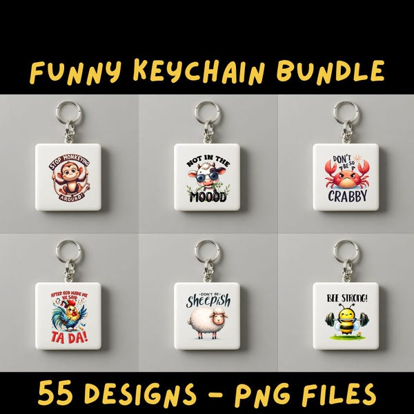 Cartoon Keychain - Etsy