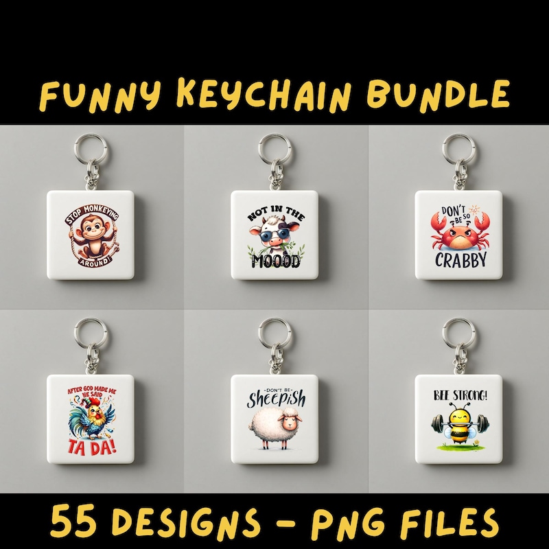 Funny Keychains - Etsy