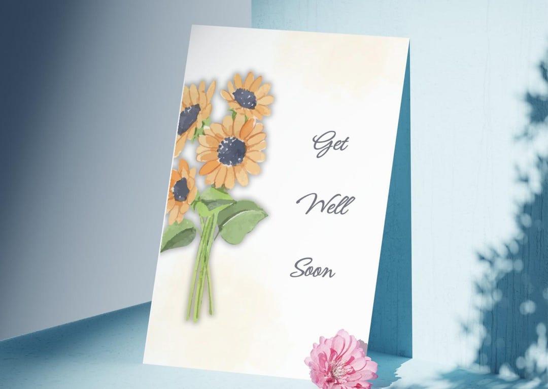 Digital get Well Soon Card Get Well Wishes to Print - Etsy