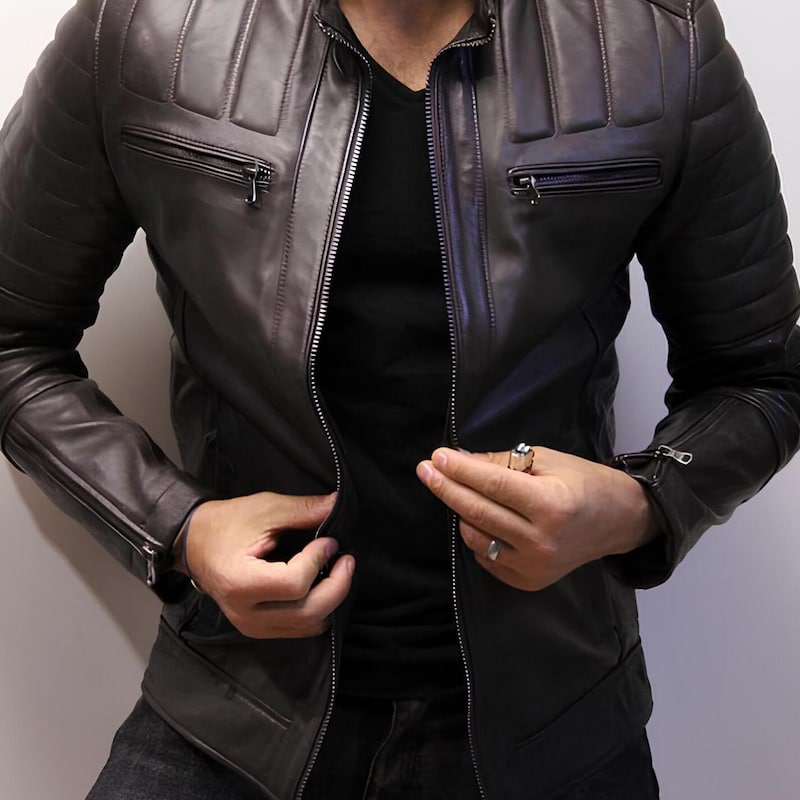 Moroccan Leather Jacket - Etsy Denmark