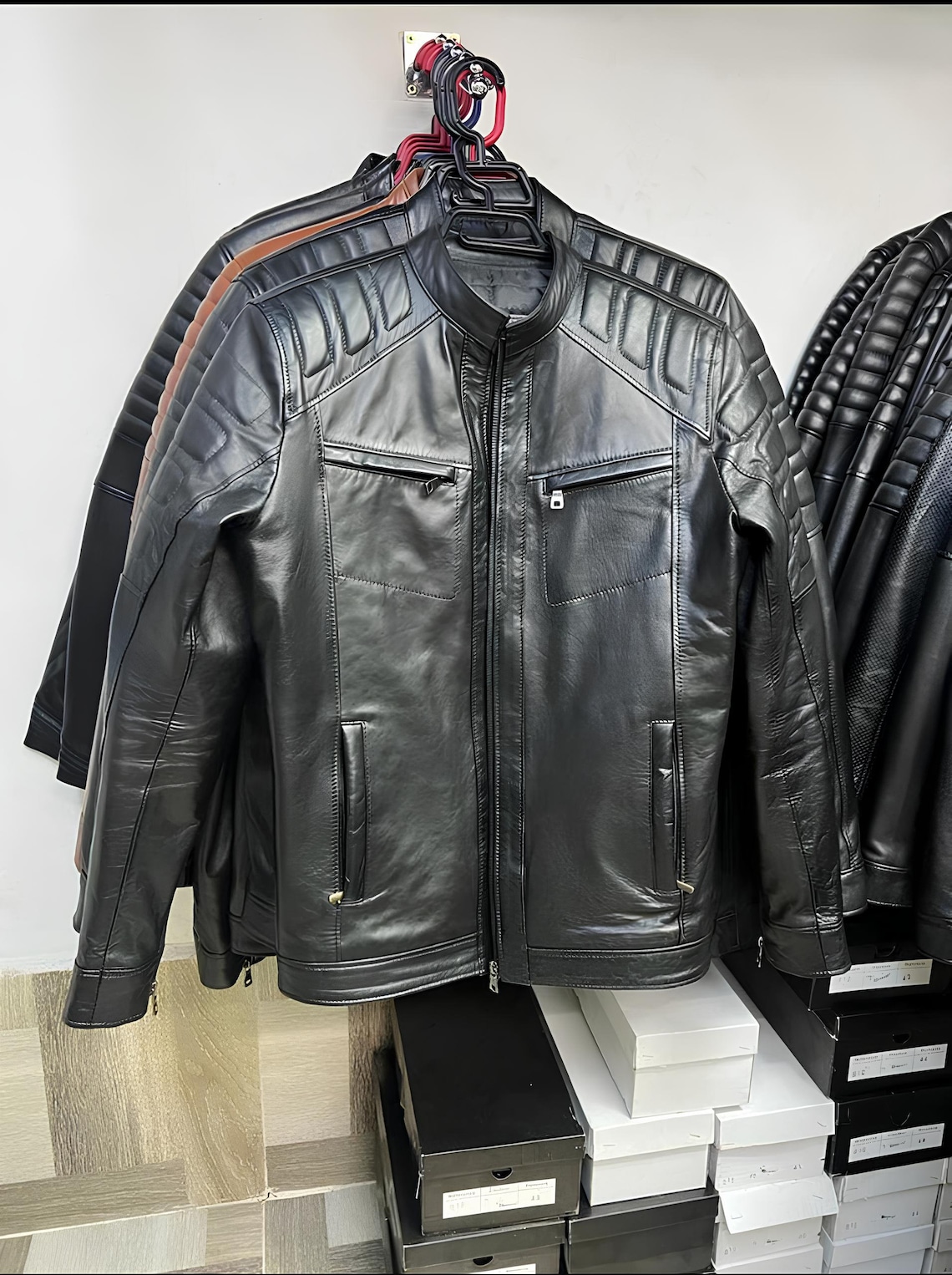 Handmade Moroccan Leather Jacket for Men – Lambskin, Fes Artistry, Bond ...