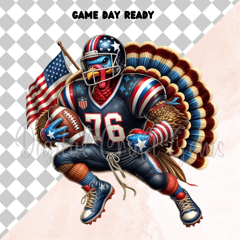 Turkey Bowl MVP Sports Turkeys Bundle 3 Designs Bonus Versions 6 Pngs ...