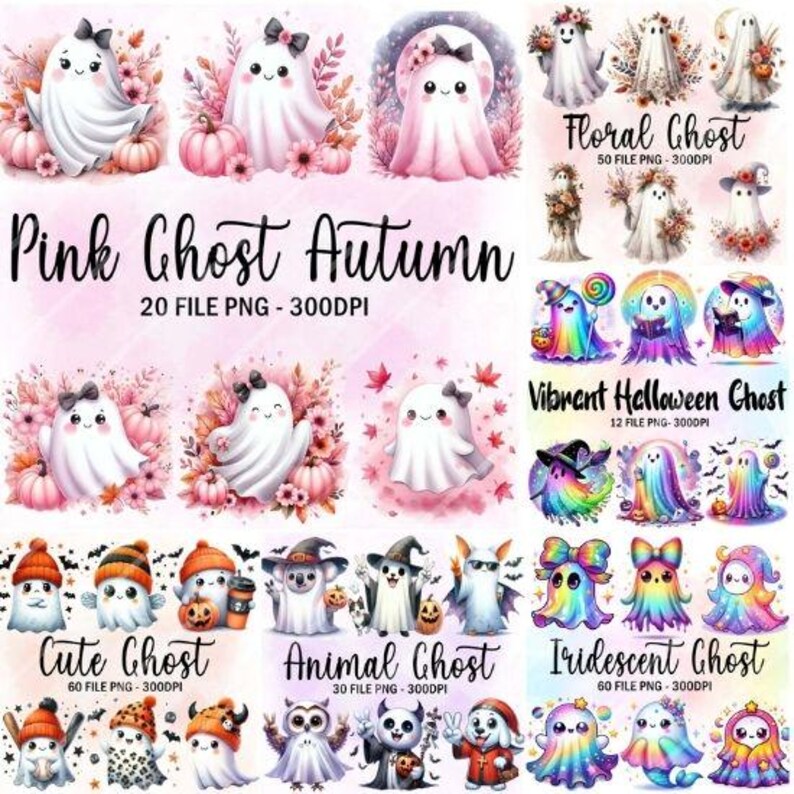 1500 Watercolor Halloween Mega Bundle Clipart, Mega Halloween Bundle ...