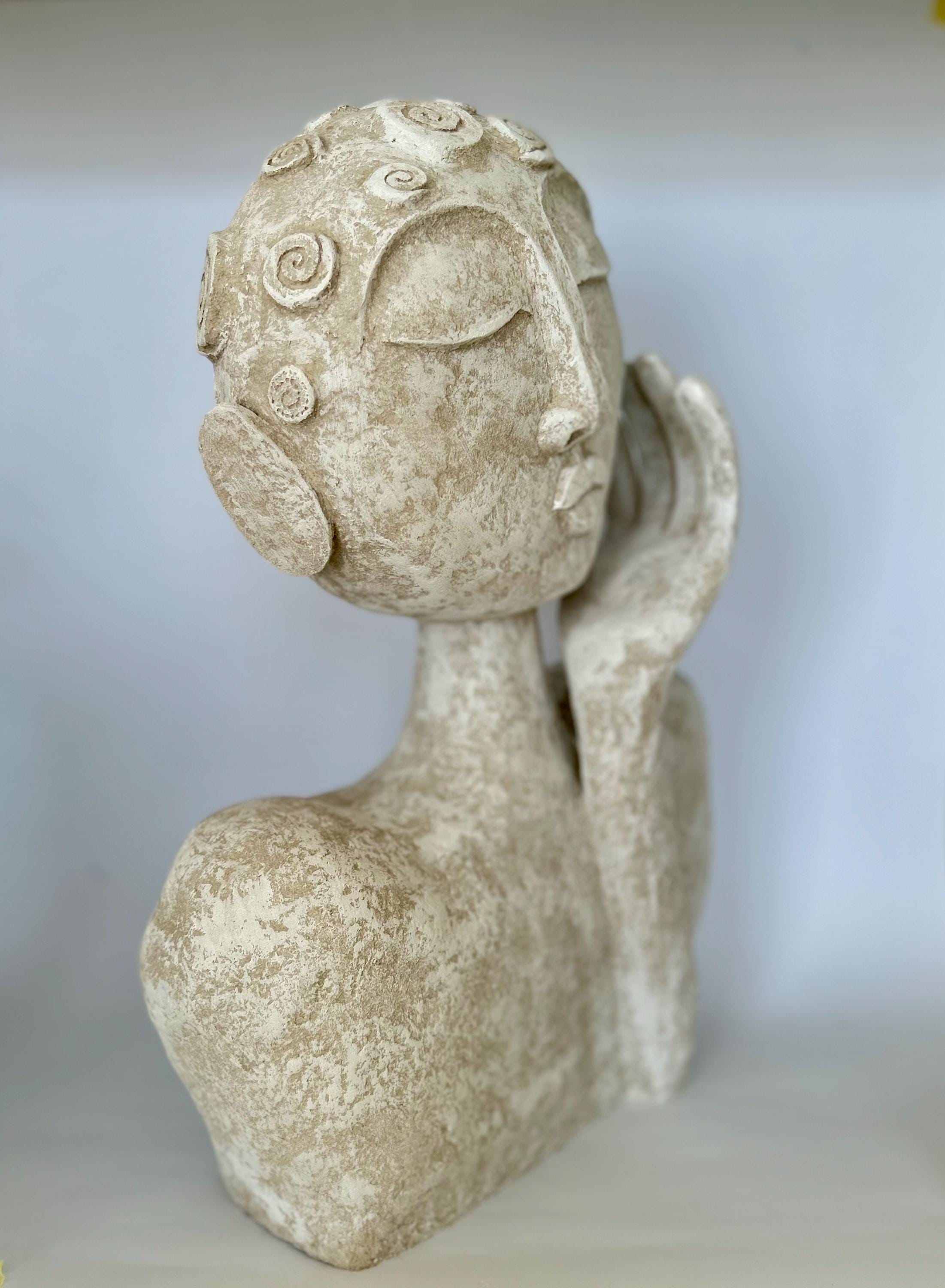 Interior Bust Sculpture, Made of Papier-mâché. A Wonderful Gift and ...