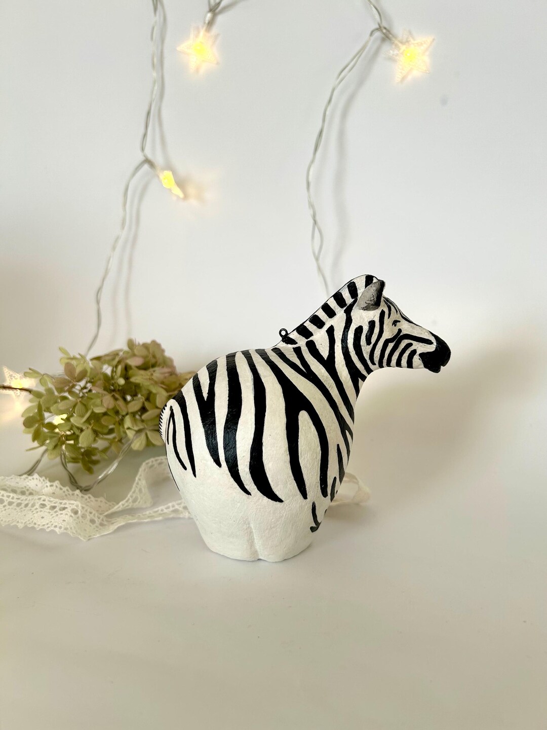 Zebra Papier-mâché Figure | Home Decor, Christmas Tree Decoration ...