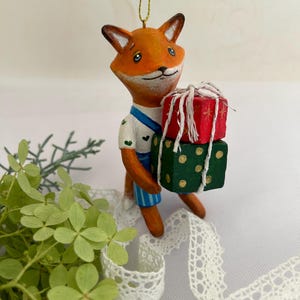 New Year's Fox, Papier-mâché, Christmas Tree, Toy, Vintage Toy, New ...