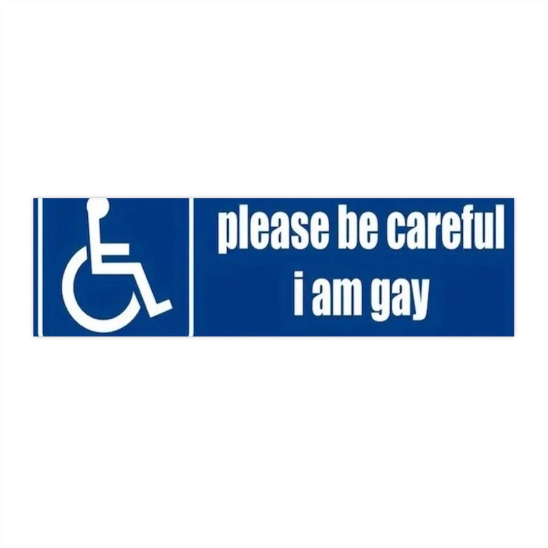 Funny Meme Bumper Sticker, Hilarious Gag Gift for Car Lovers Rude ...