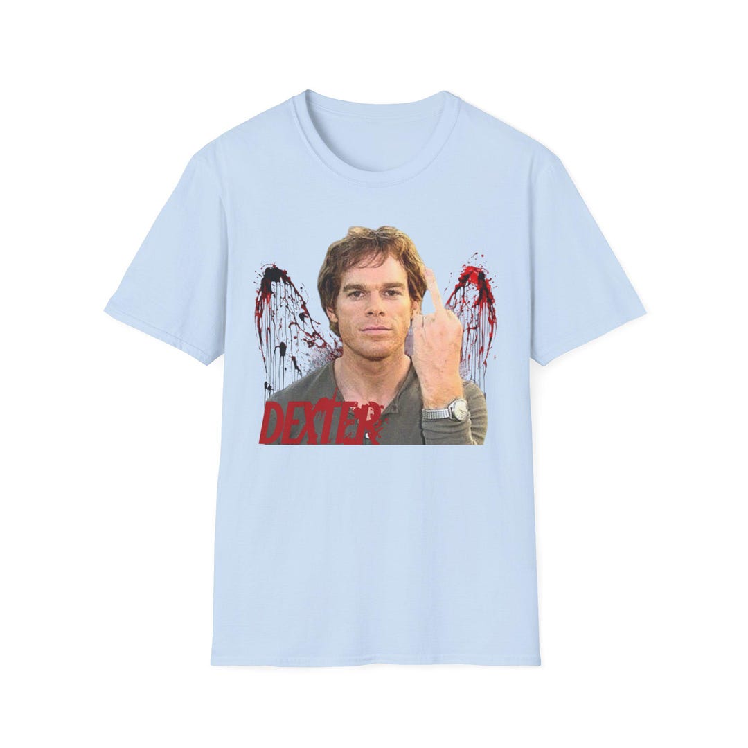 Funny Dexter TV Show Middle Finger T-shirt, Funny Meme T Shirt, Funny ...