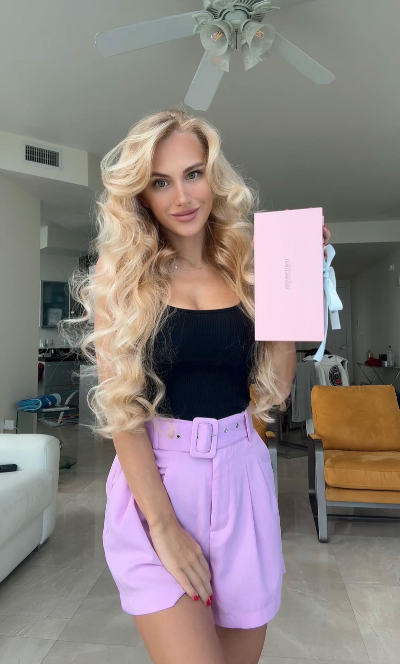 100% Silk Heatless Hair Curler High Quality Beautiful Gift Box, Rollers ...