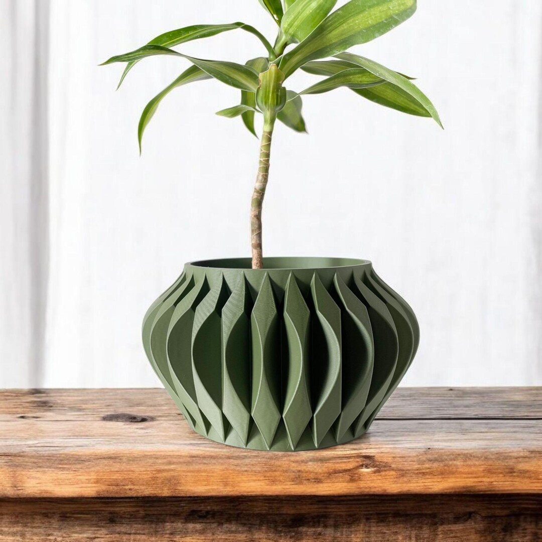 Minimalist "tilly" Planter Pot W/drip Tray and Stand - Etsy