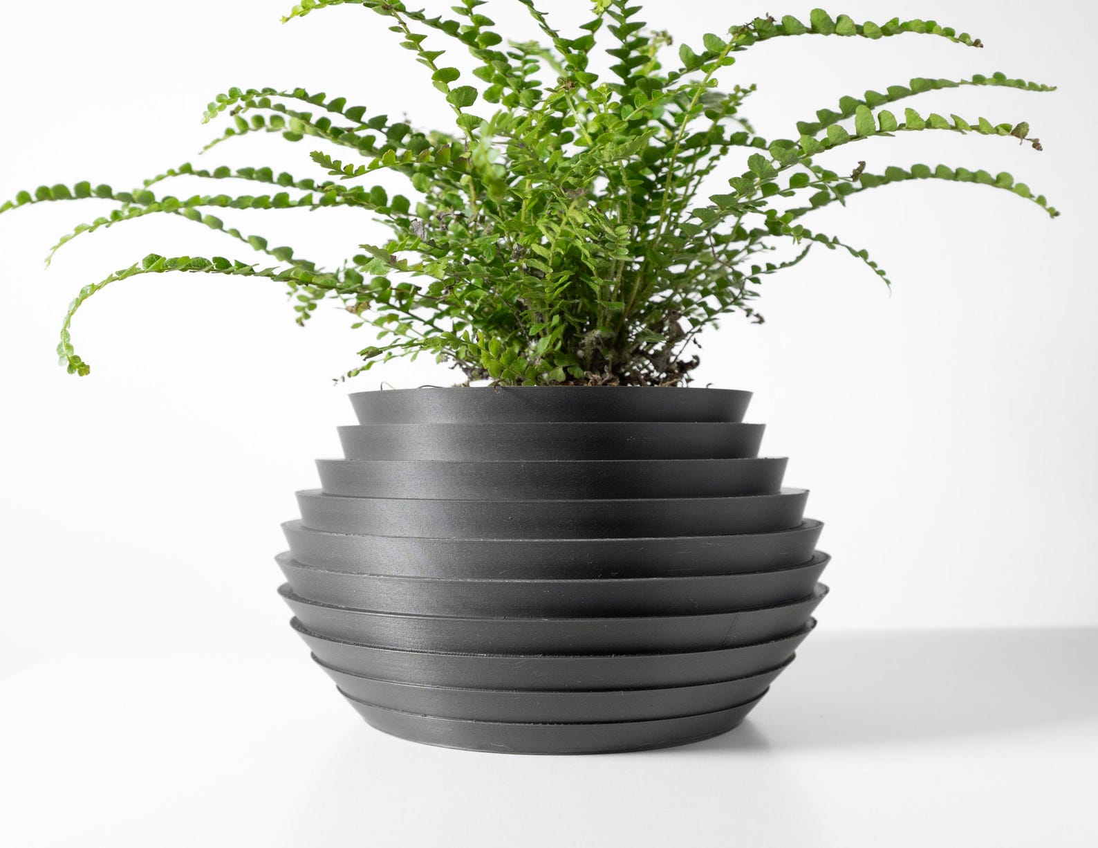 Modern "steps" 3D Printed Planter Pot W/drainage Tray - Etsy