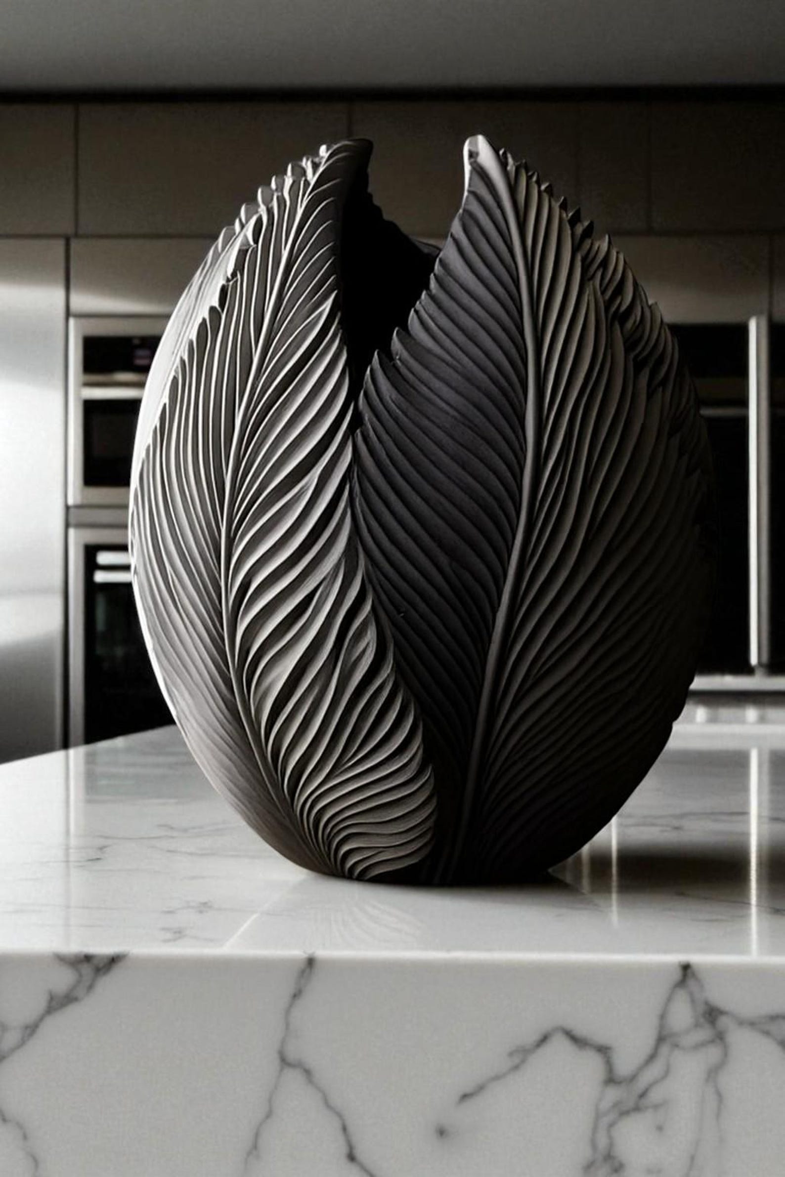 Modern 3D Printed Decorative "sculptural Leaf" Design- Home Decor and ...