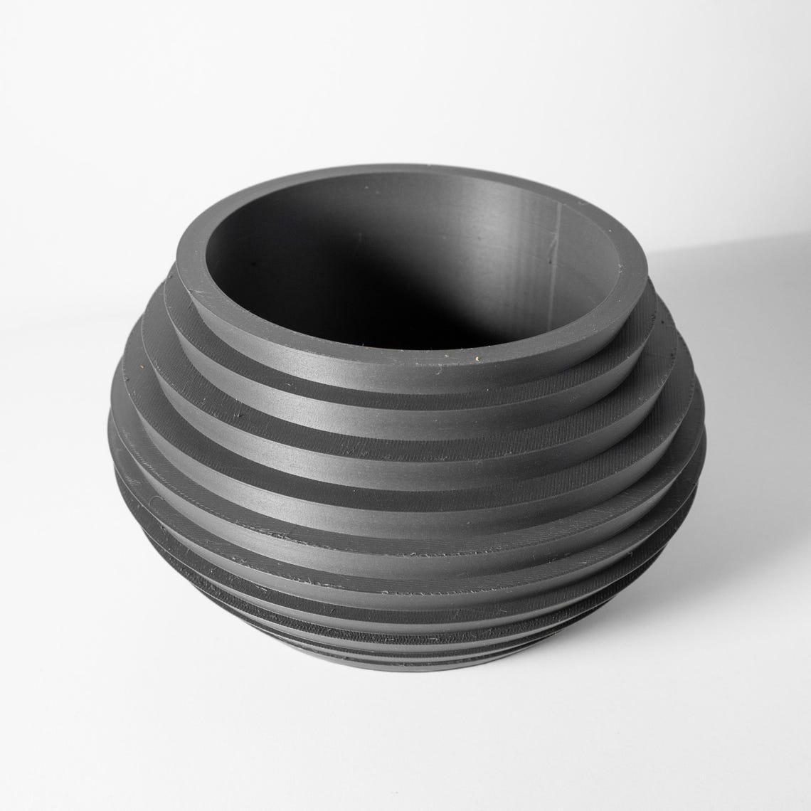 Modern "steps" 3D Printed Planter Pot W/drainage Tray - Etsy