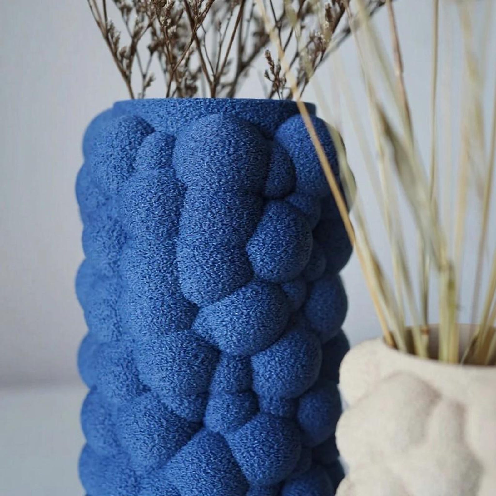 Decorative "puffra" 3D Printed Vase: Modern Home Decor and Accent Piece ...