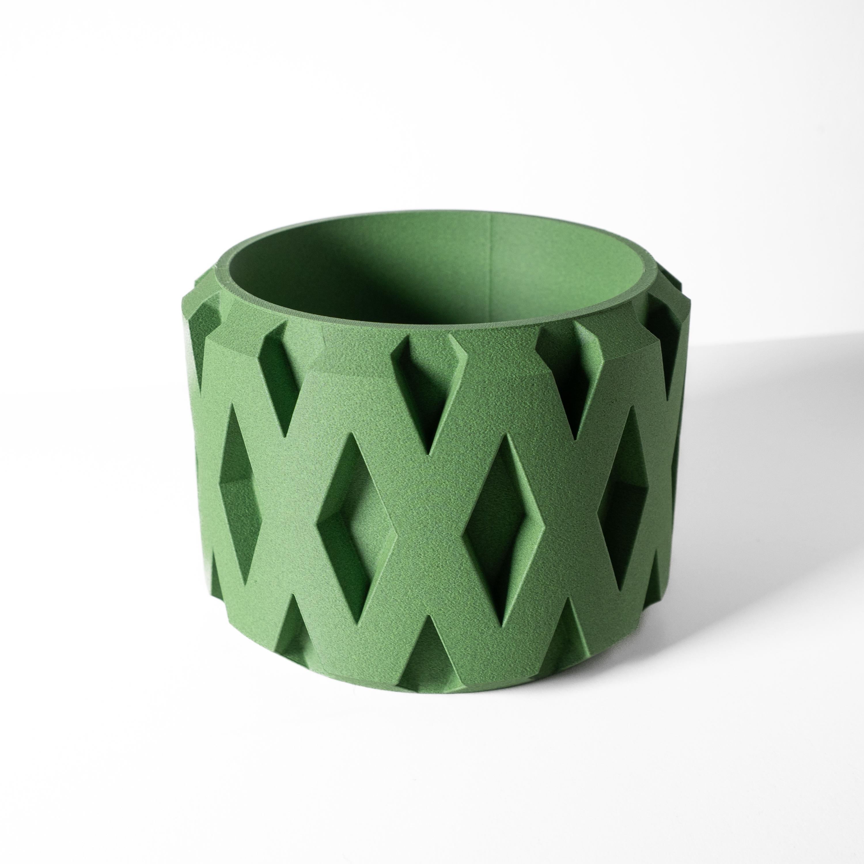 Modern "echelon" 3D Printed Planter Pot With Drainage Tray - Etsy