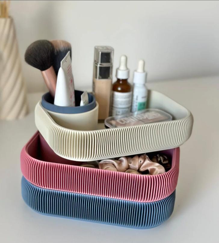 Modern "blushie" Modular Makeup Organizer - Etsy