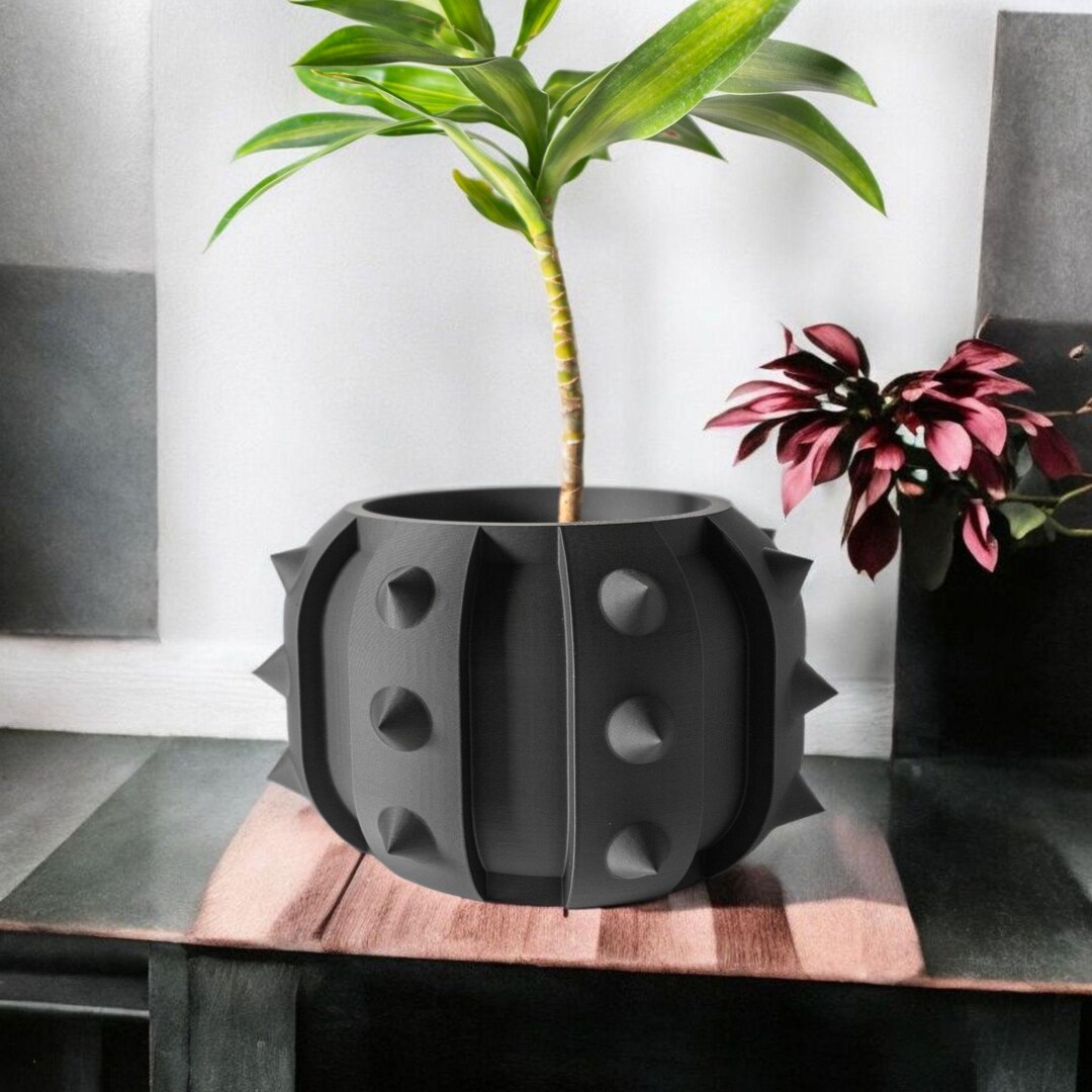 Alver Planter With Drainage Tray & Stand Geometric 3D Printed Planter ...