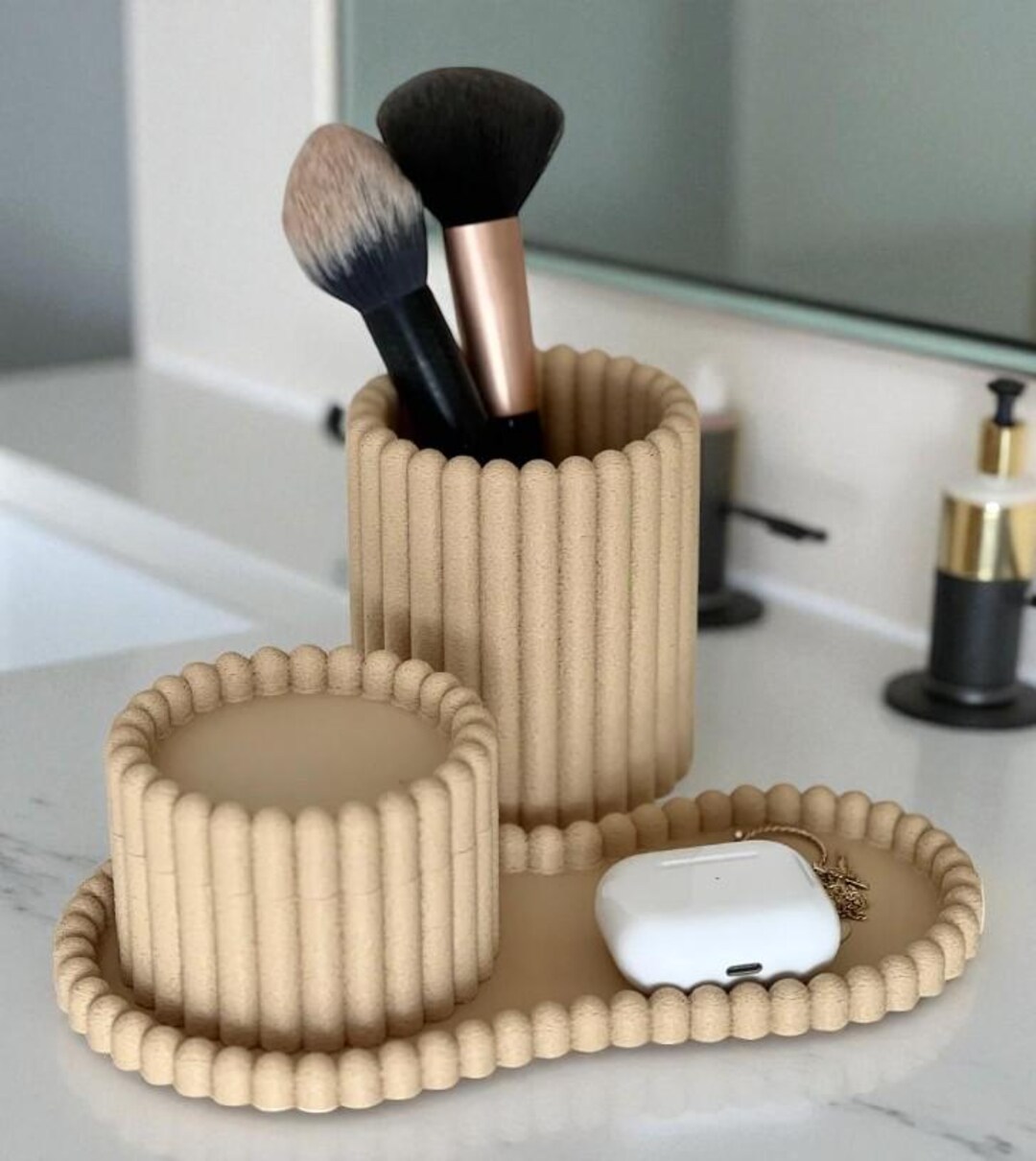 Modern "blush" 3D Printed Makeup Organizer - Etsy
