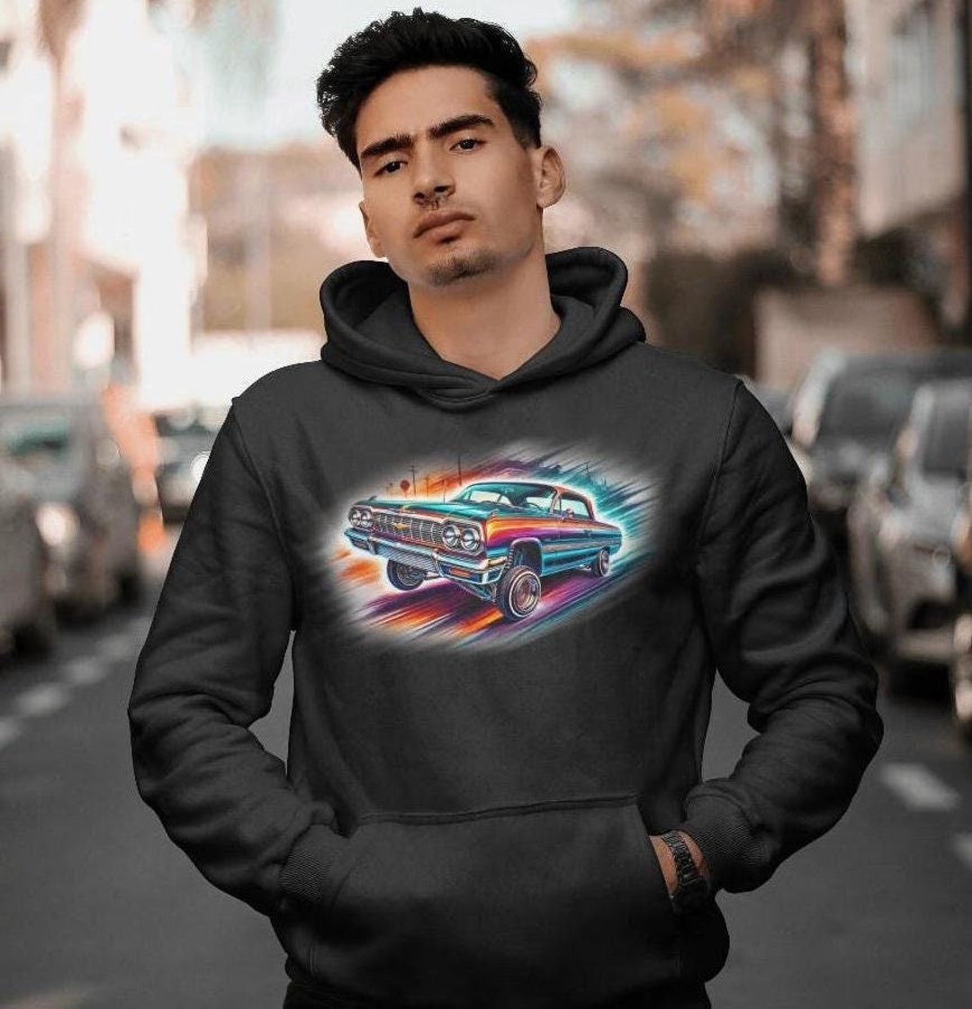 Lowrider Hoodie, Classic Custom Car Tshirt, Vintage Old School Party ...