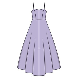 Ball Gown Sewing Pattern, Bustier Dress PDF, Bridal Gown Pattern, Easy ...