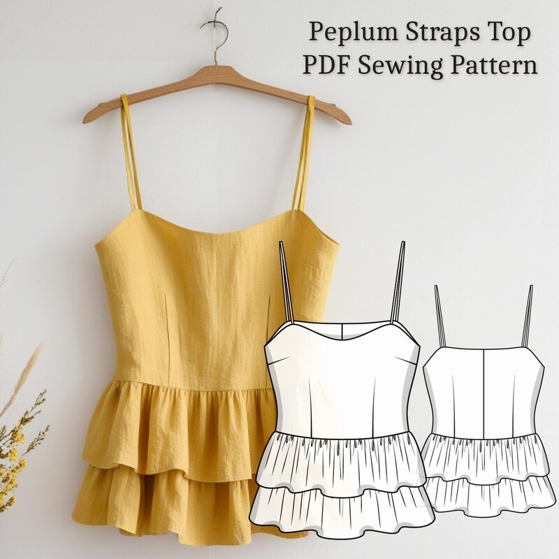 Peplum Top Pattern - Etsy