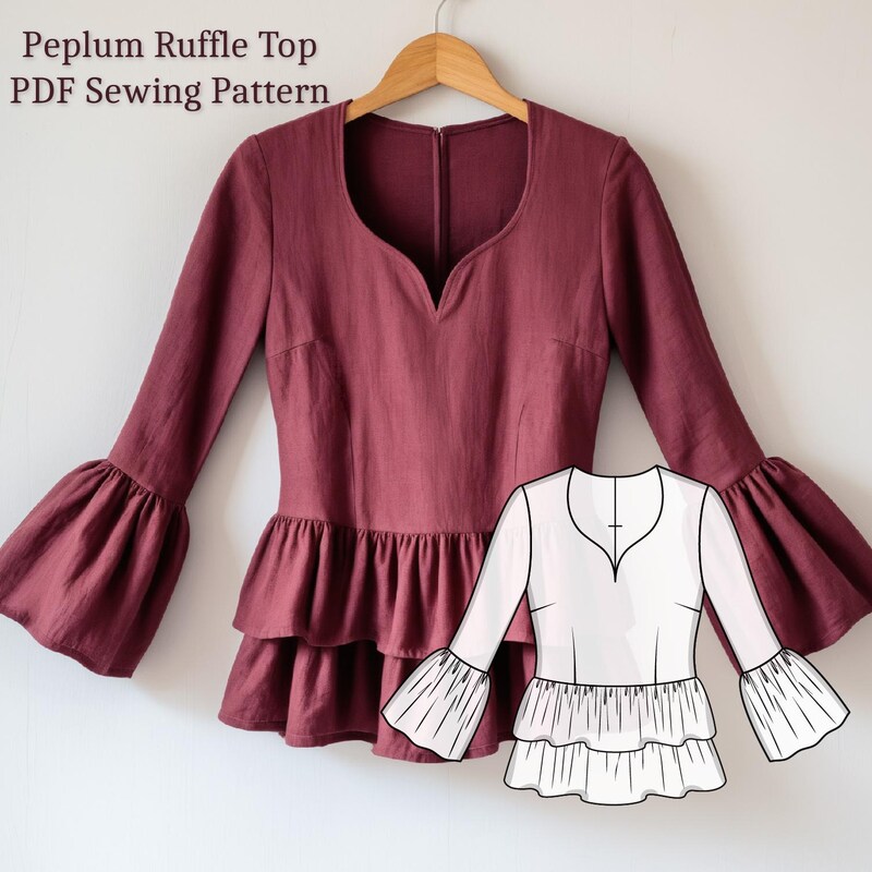 Linen Blouse Pattern - Etsy