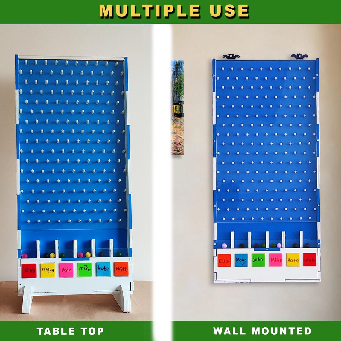 Plinko Carnival Game for Trade Show - Wooden Large Plinko Board Game ...