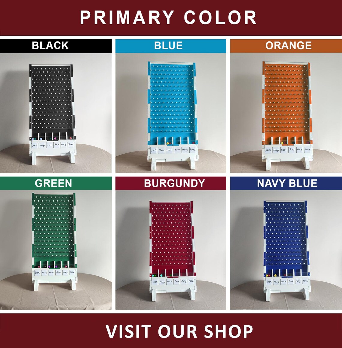 Wooden Plinko Board - Table Top Plinko - Trade Show - Personalized ...