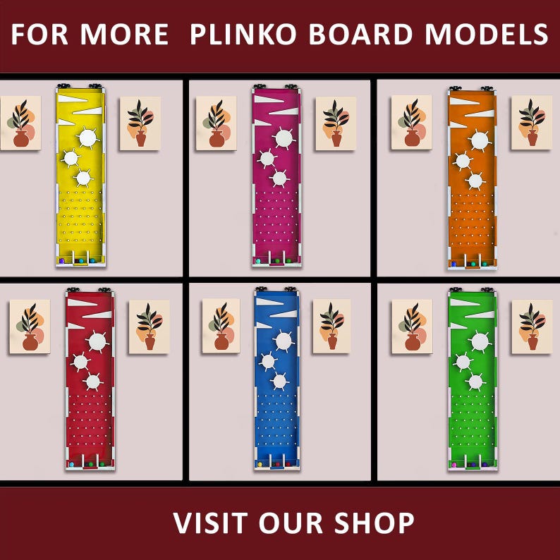 Plinko Game Board for Wall - Wall Games - Plinko Board Game - Bar Games ...