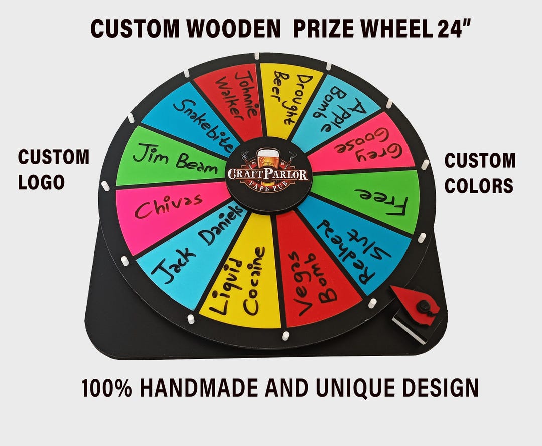 Custom Prize Wheel Fortune Prize Spinner Wheel Spinner Prize Winner ...
