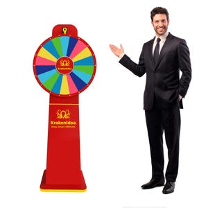 Large Custom Prize Wheel – Wooden Giant Spinning Wheel for Business ...
