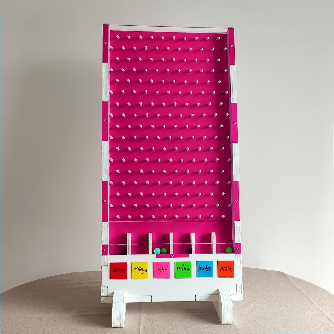 Plinko Carnival Game - Wooden Large Plinko Board Game – Wall Games ...