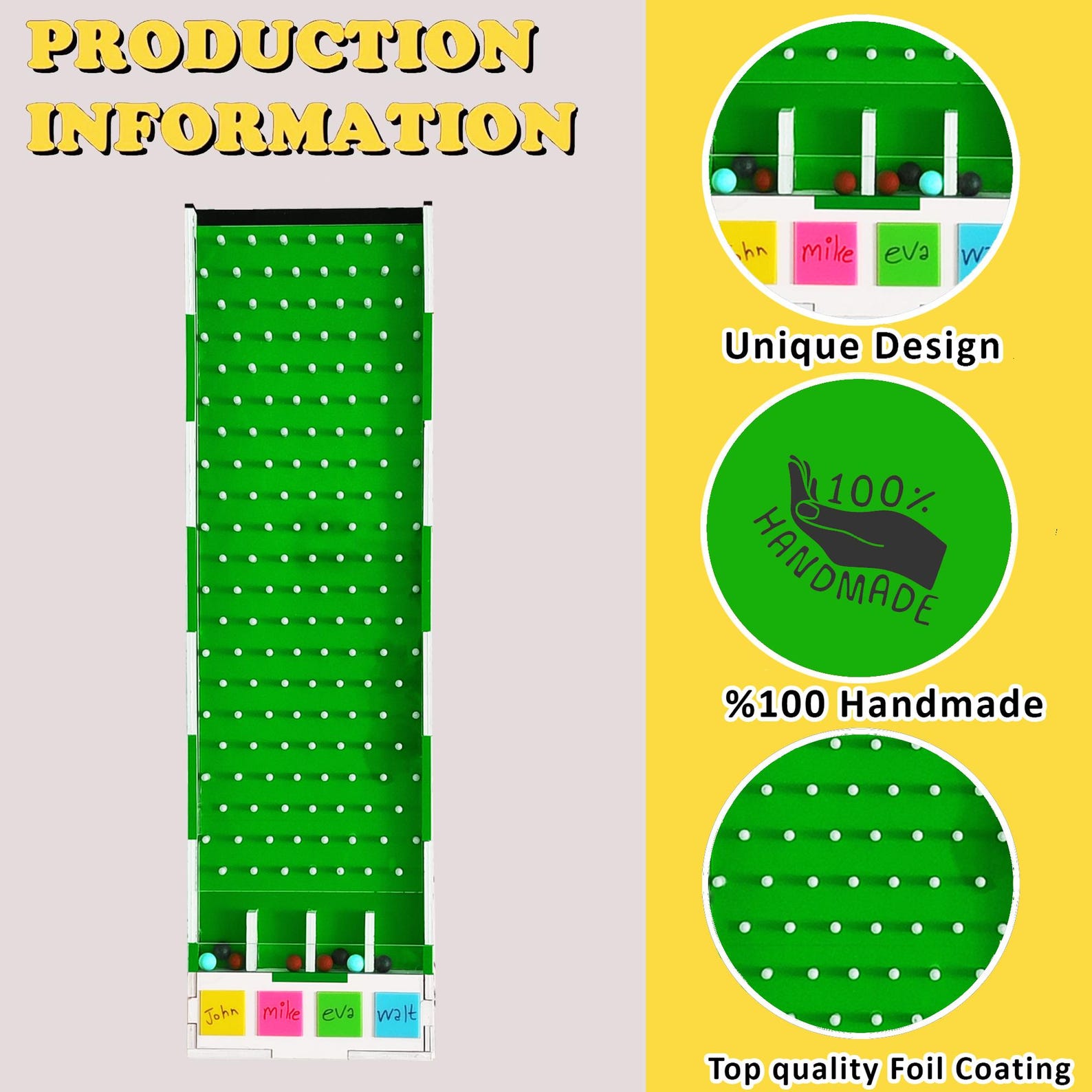 Wall Mount Plinko Board - Wall Games - Game for School, Bar, Church ...