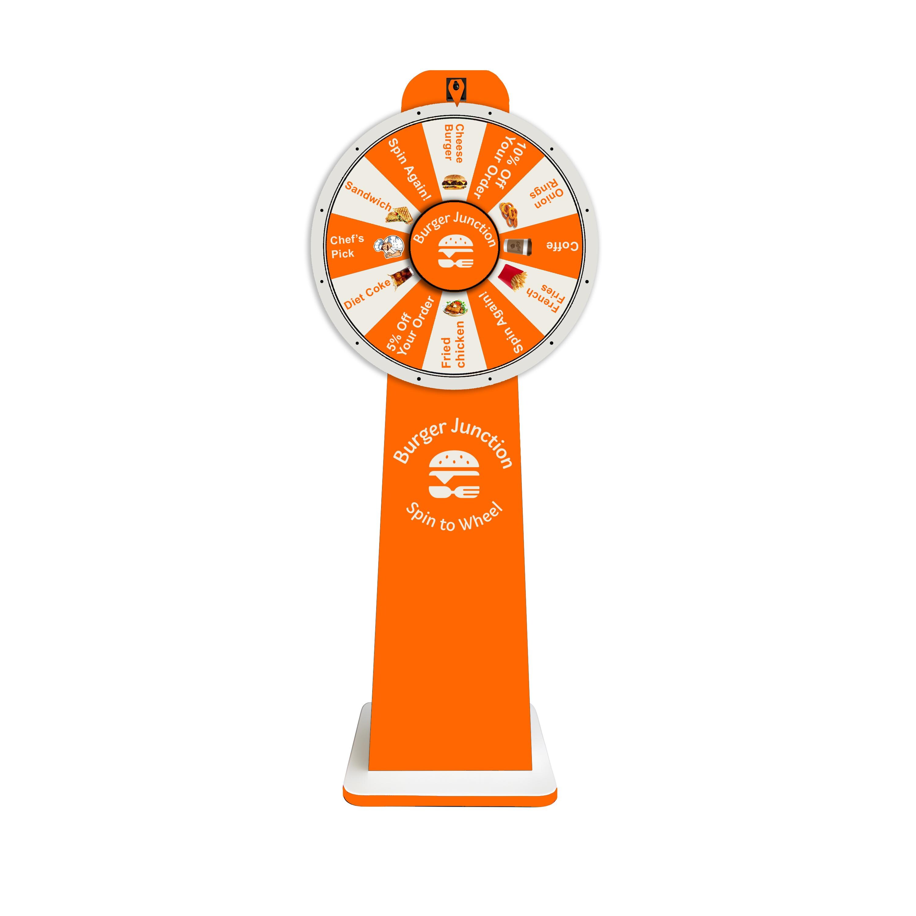 Large Custom Prize Wheel – Wooden Giant Spinning Wheel for Business ...