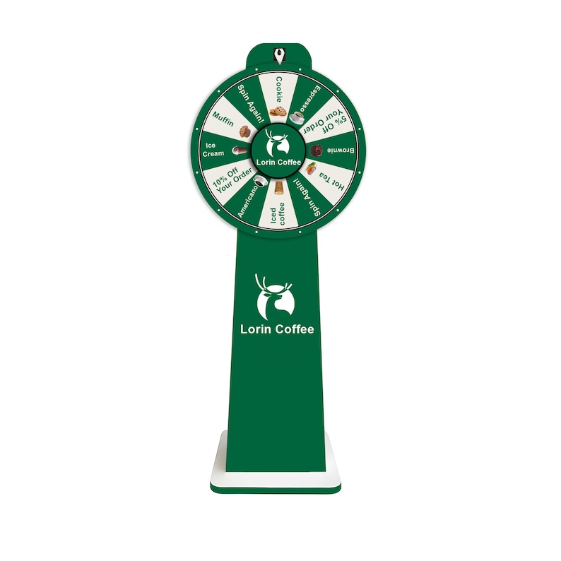 Large Custom Prize Wheel – Wooden Giant Spinning Wheel for Business ...
