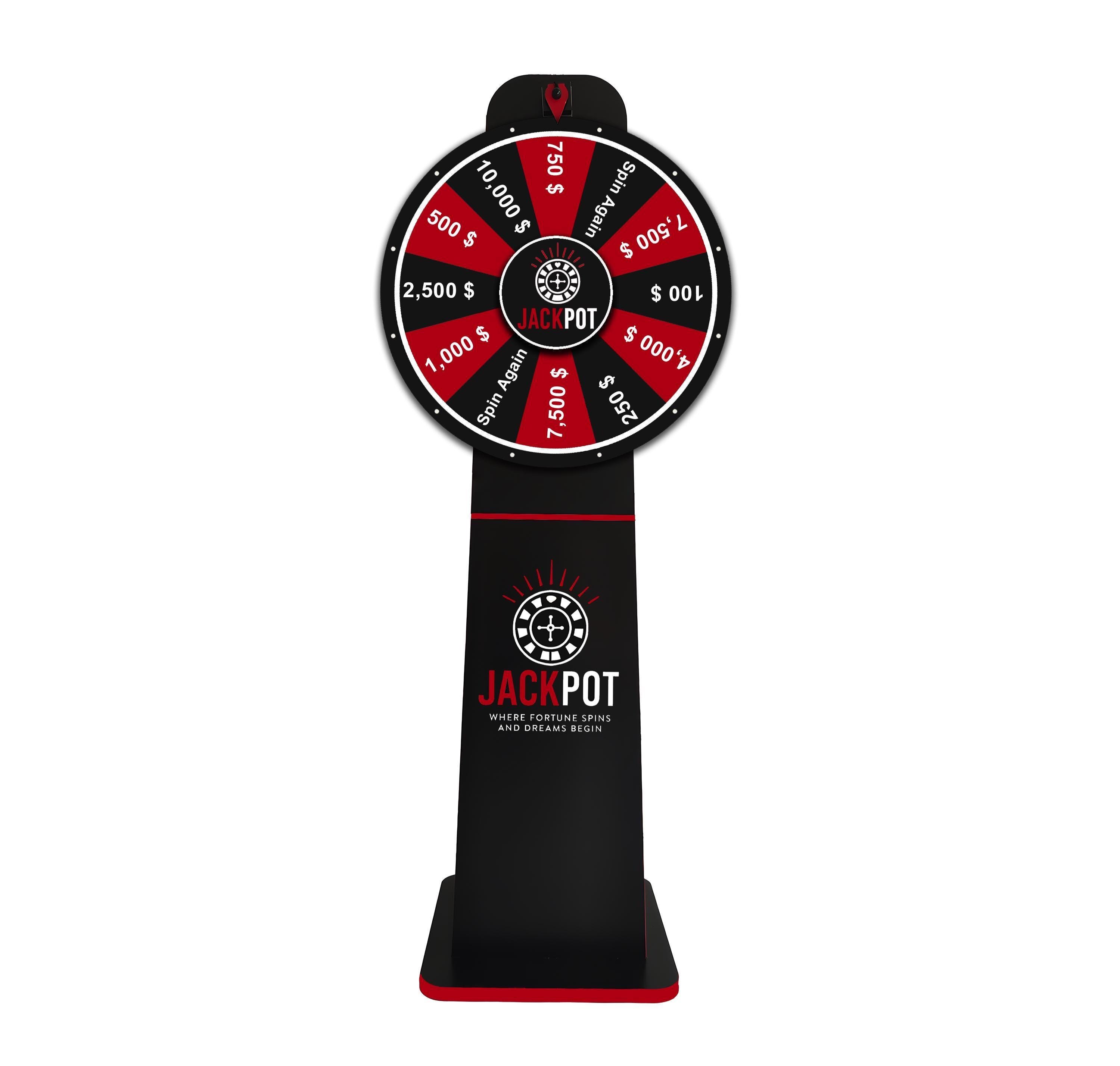 Large Custom Prize Wheel – Wooden Giant Spinning Wheel for Business ...