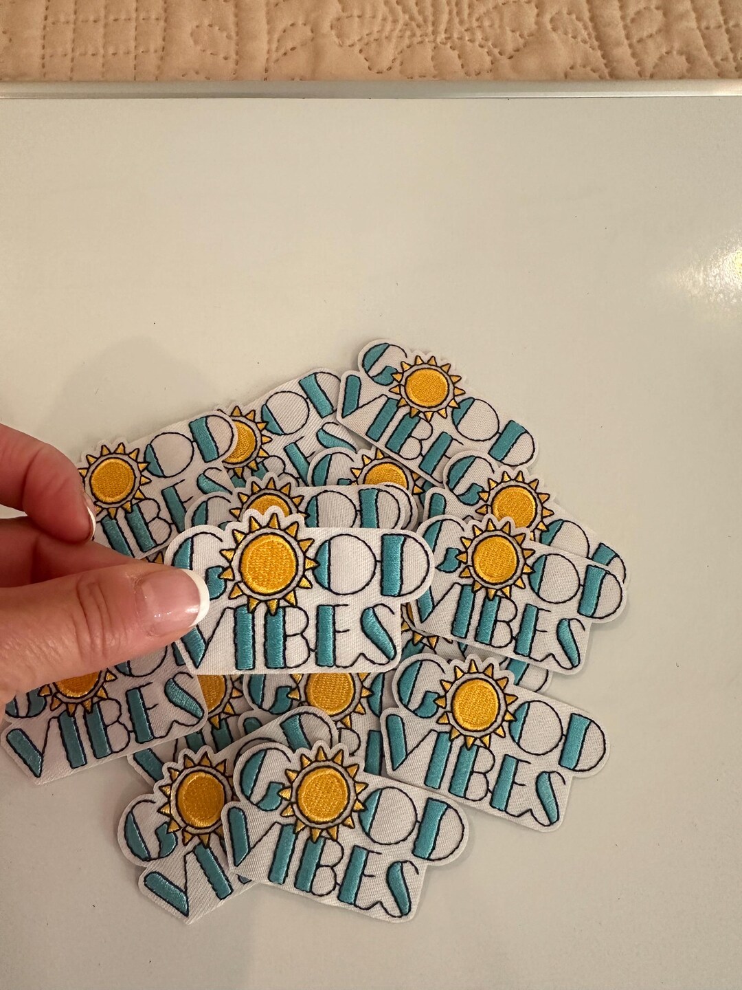 GOOD VIBES Small Iron on Patch - Etsy