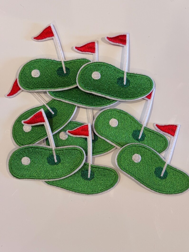 Hole in One Golf Small Iron on Patch - Etsy