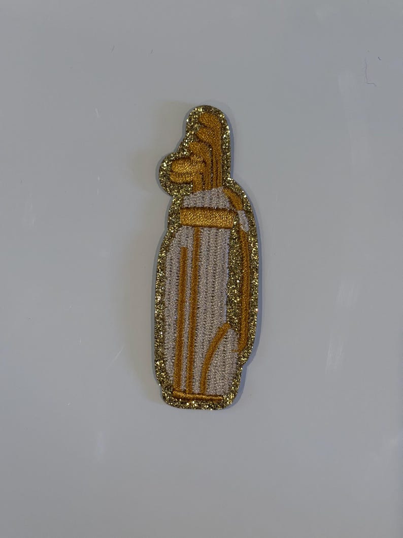 Gold Golf Clubs Small Iron on Patch - Etsy