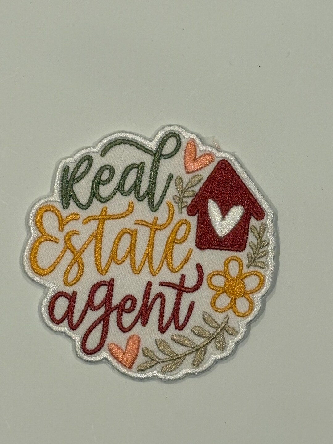 Real Estate Agent Circle Iron on Patch - Etsy