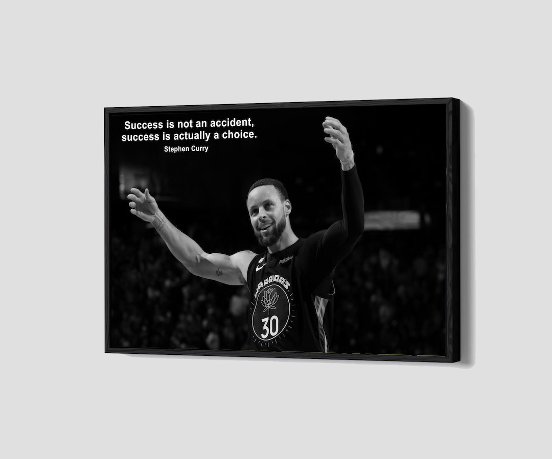 Stephen Curry Motivational Poster Golden State Warriors Wall Art NBA ...